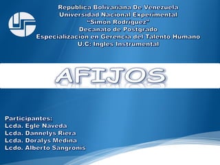 Afijos Ingles Instrumental | PPT