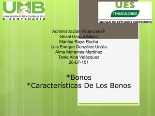 Bonos | PPT