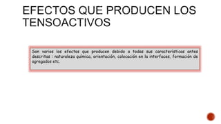 Tensoactivos | PPTX