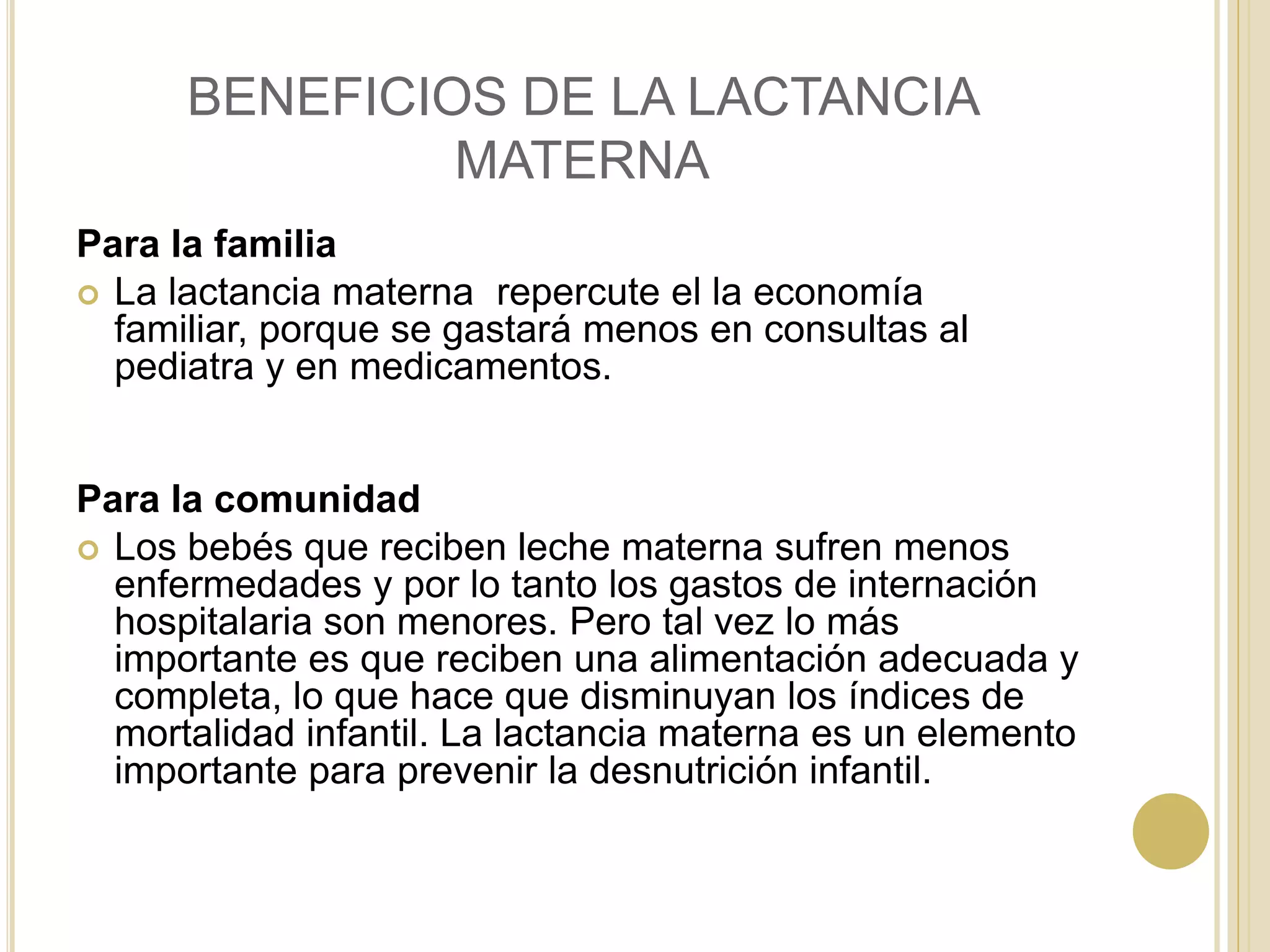 Expo. lactancia materna santa monica | PPTX