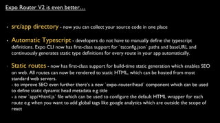 Expo Router V2 | PPTX