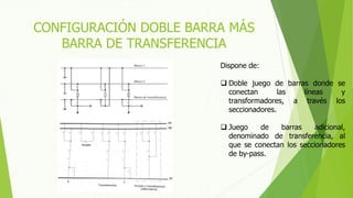 Subestaciones-sistemas de doble barra más barra de transferencia | PPTX