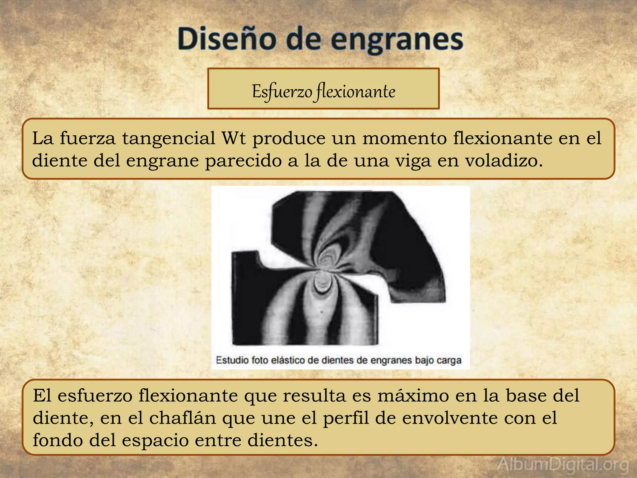 Diseño de engranes y flechas. | PPTX