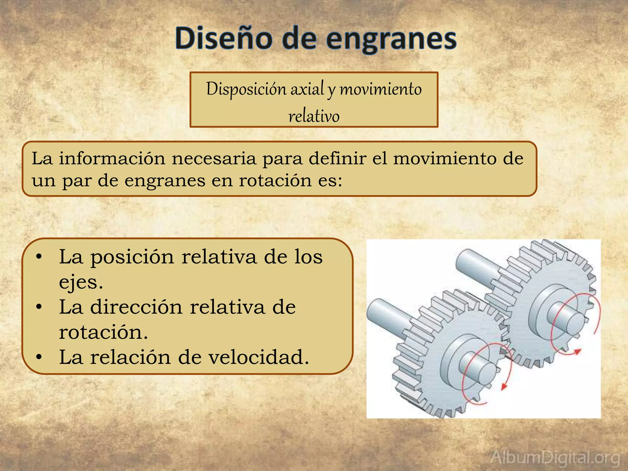 Diseño de engranes y flechas. | PPTX