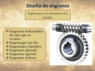 Diseño de engranes y flechas. | PPTX