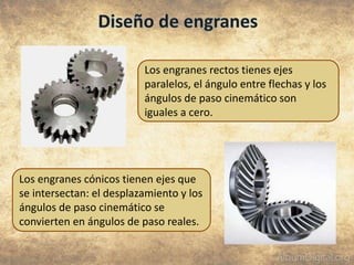 Diseño de engranes y flechas. | PPTX
