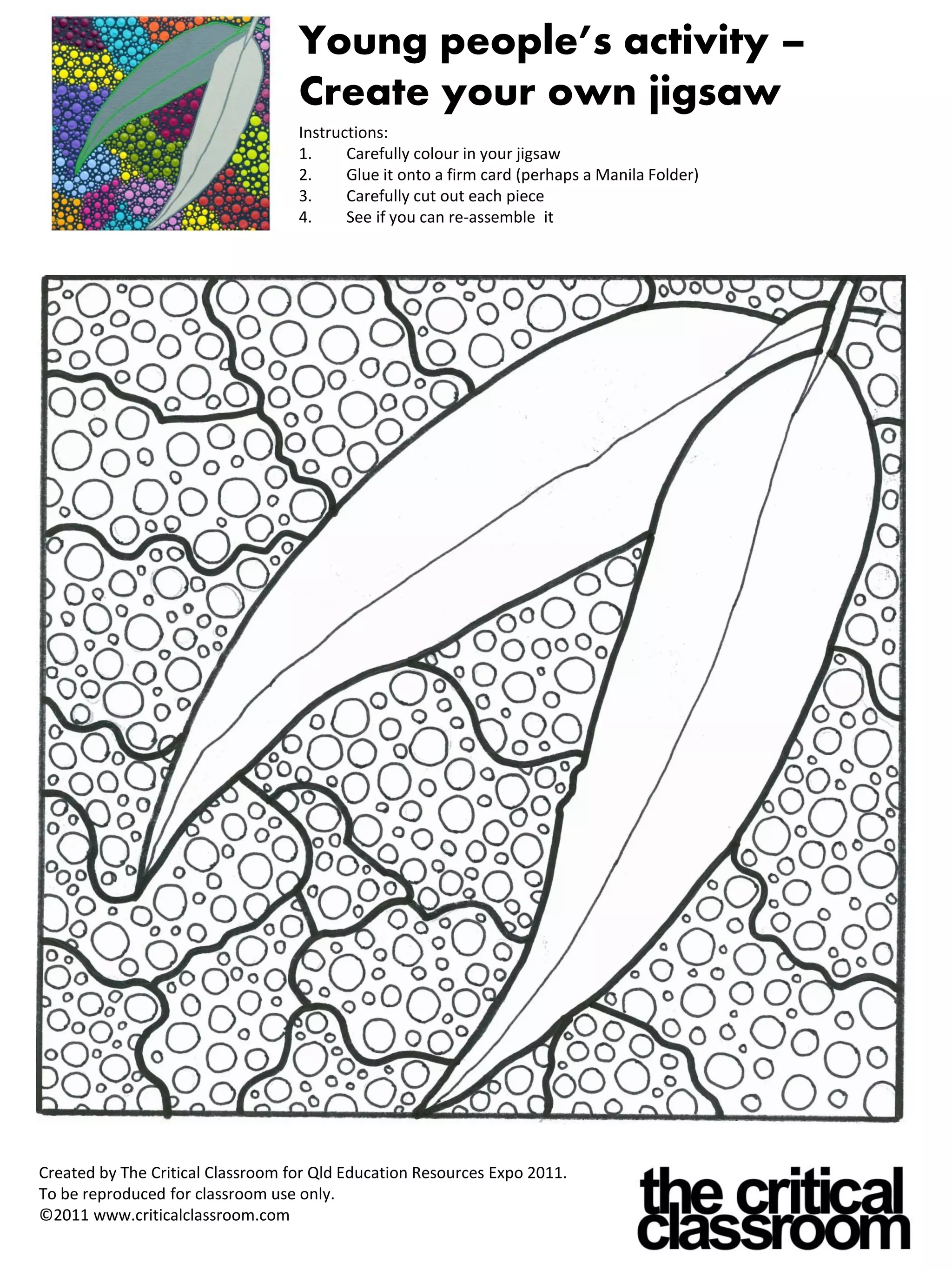 Teacher Activity: Create a jigsaw | PDF
