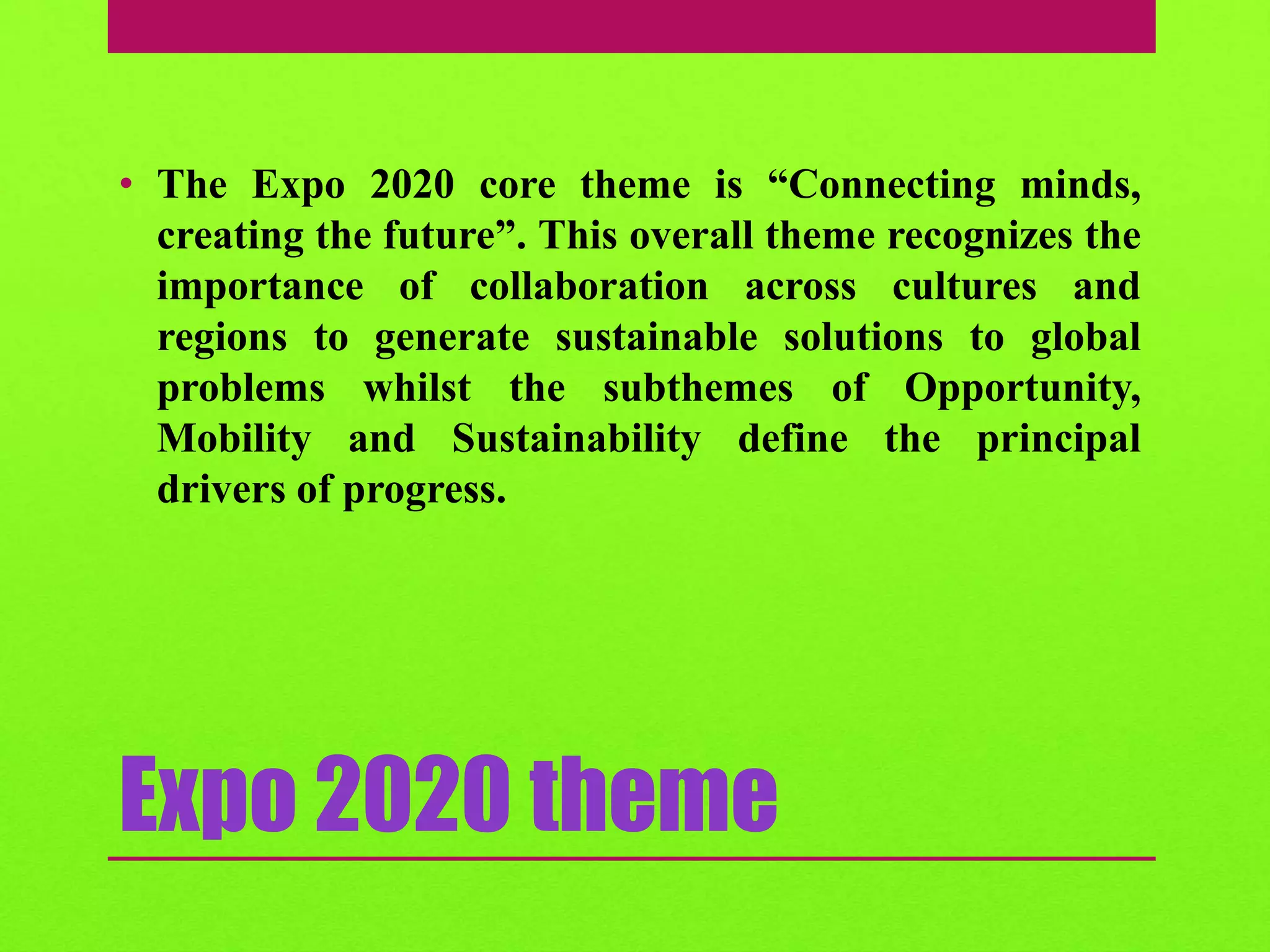 Expo 2020 | PPTX