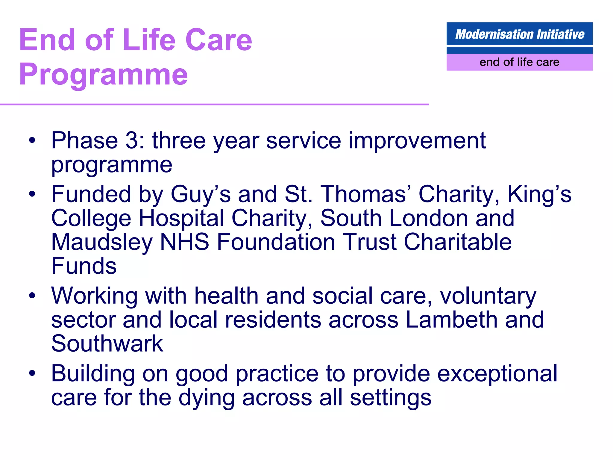 Acute hospitals end of life care best practice | PPT
