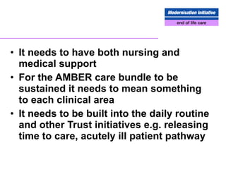Acute hospitals end of life care best practice | PPT