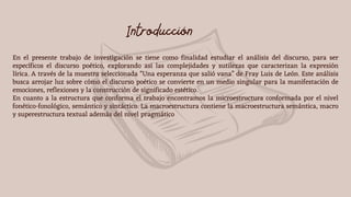 Discurso poético | PDF