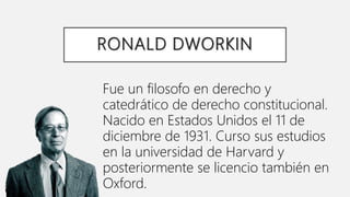 DWORKIN: LOS DERECHOS EN SERIO | PPTX