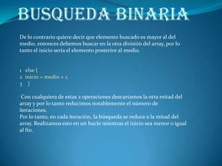 Expo busqueda binaria | PPTX