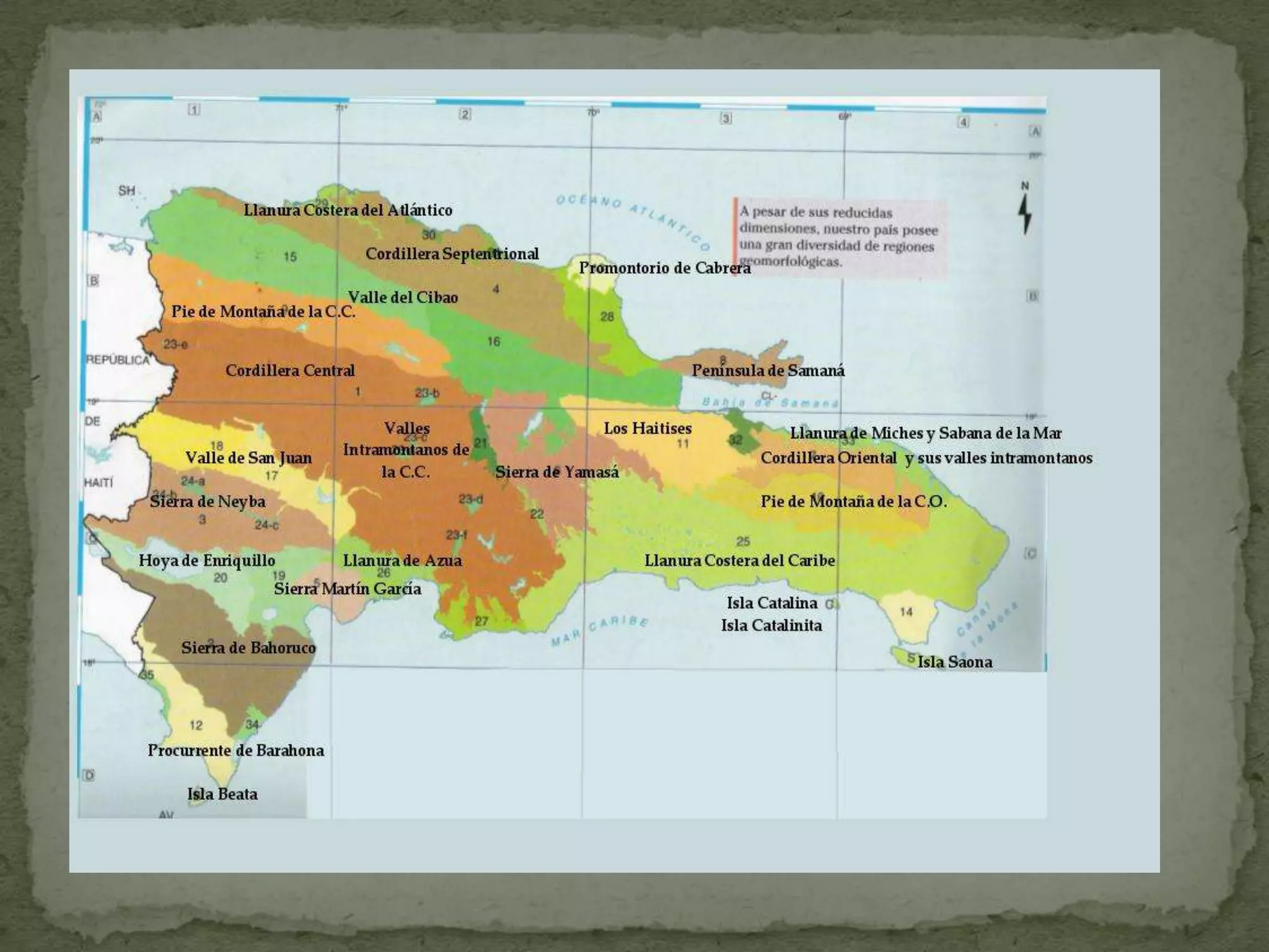 Exposicion de sociales relieve del territorio Dominicano | PPT