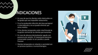 exodoncia de erupcion de dientes ectopicos | PPTX