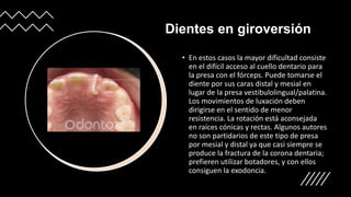 exodoncia de erupcion de dientes ectopicos | PPTX