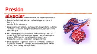 mecanica de ventilacion, estrutctura, distensibilidad pulmonar | PPTX