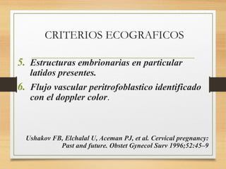 Expo embarazo ectopico cervical 2015 | PPT