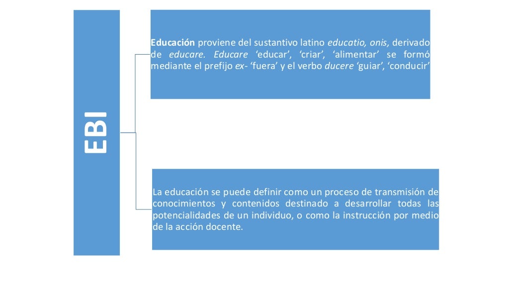 La importancia de la educación y etimología.
