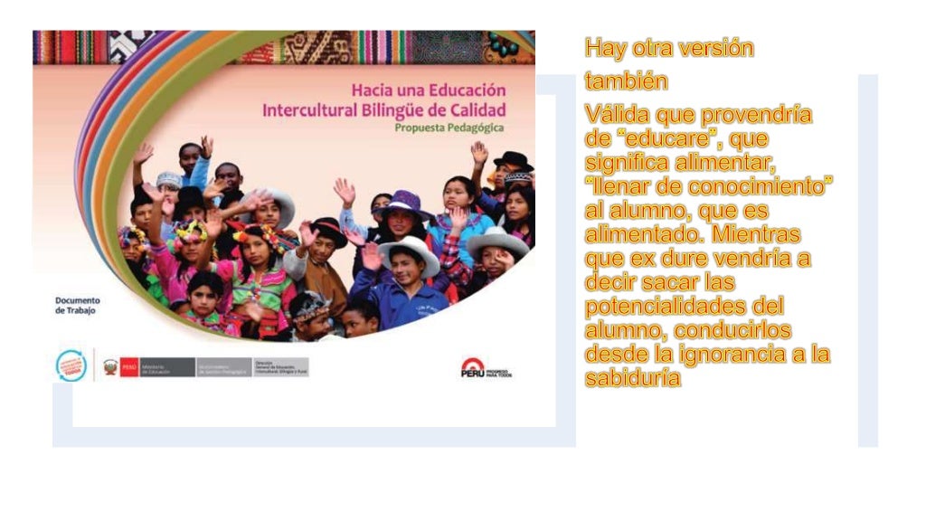 La importancia de la educación y etimología.