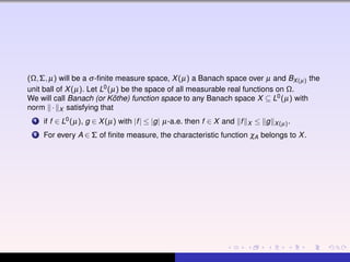 A Komlo ́sTheorem for general Banach lattices of measurable functions | PPT