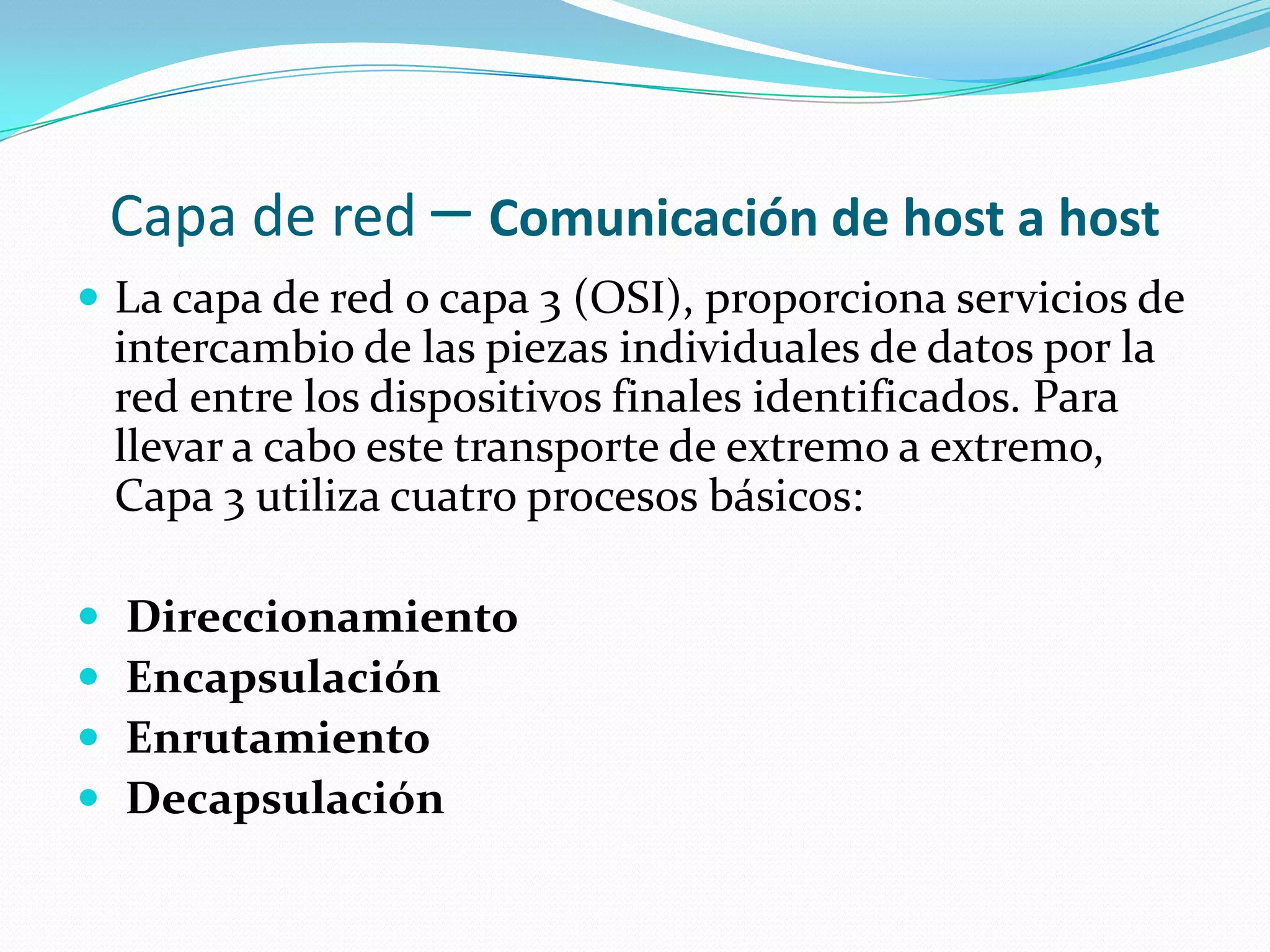 Capa de Red del modelo OSI | PPTX
