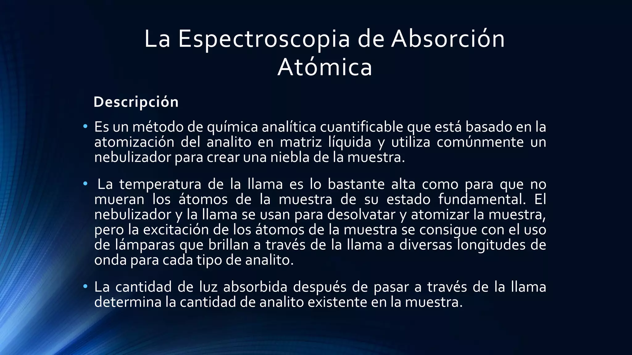 Espectrometría de Absorción Atómica | PPT
