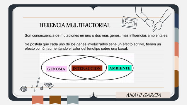 herencia multifactorial, genetica clinica | PPTX