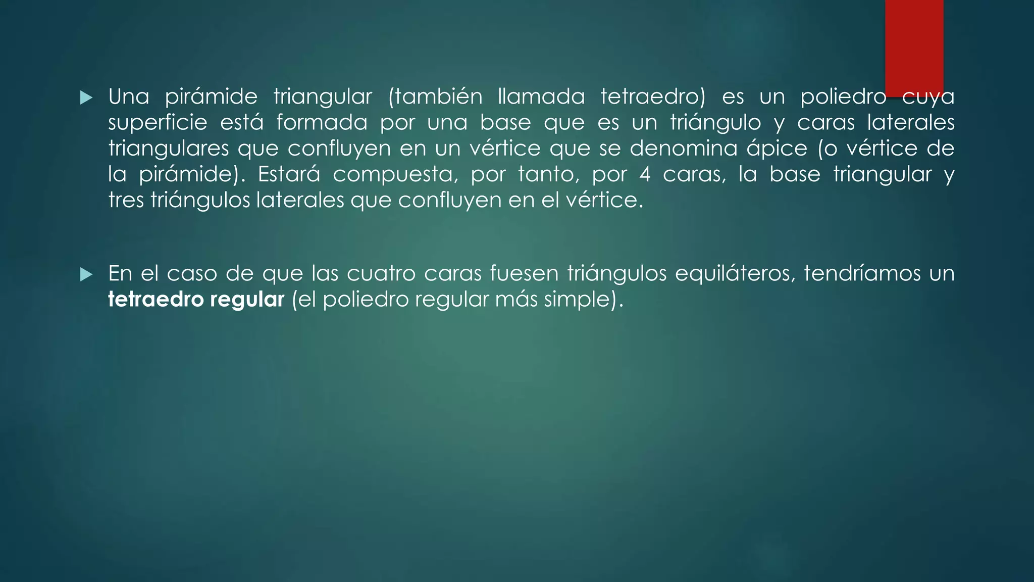 Pirámide de base triangular y cuadrada | PPT