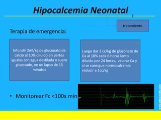 Trastornos Metabólicos de la glucosa y el calcio en el neonato | PPT