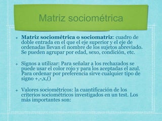 Test sociometrico | PPTX