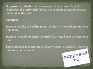 SUPPOSED TO | PPT