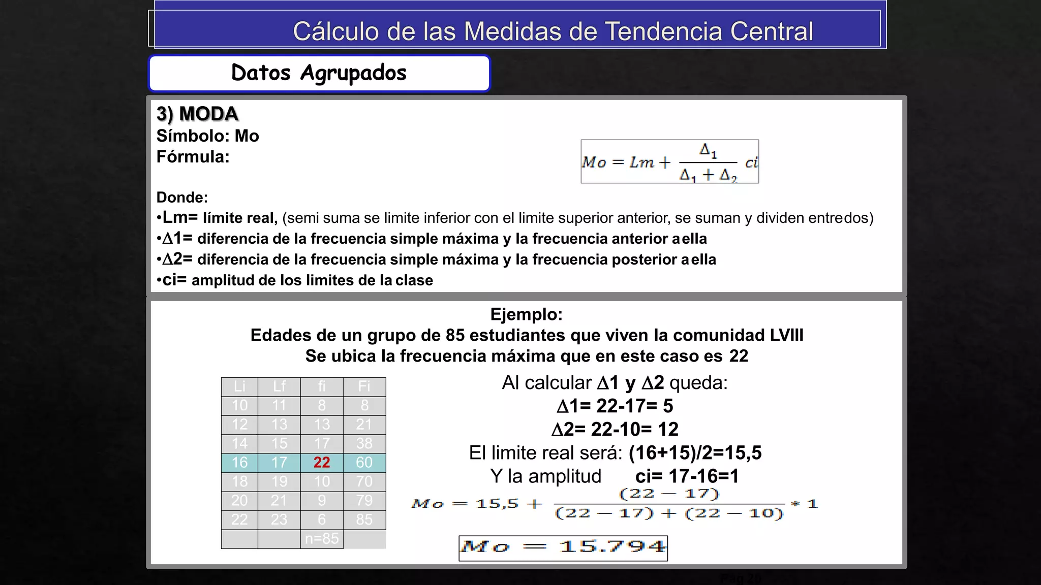 MEDIDAS ESTADISTICAS | PPT