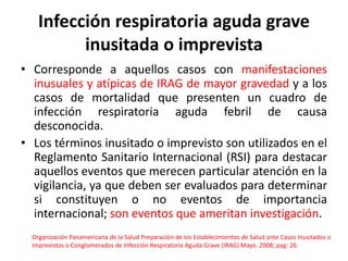 Situación Epidemiológica de las IRAG | PPTX