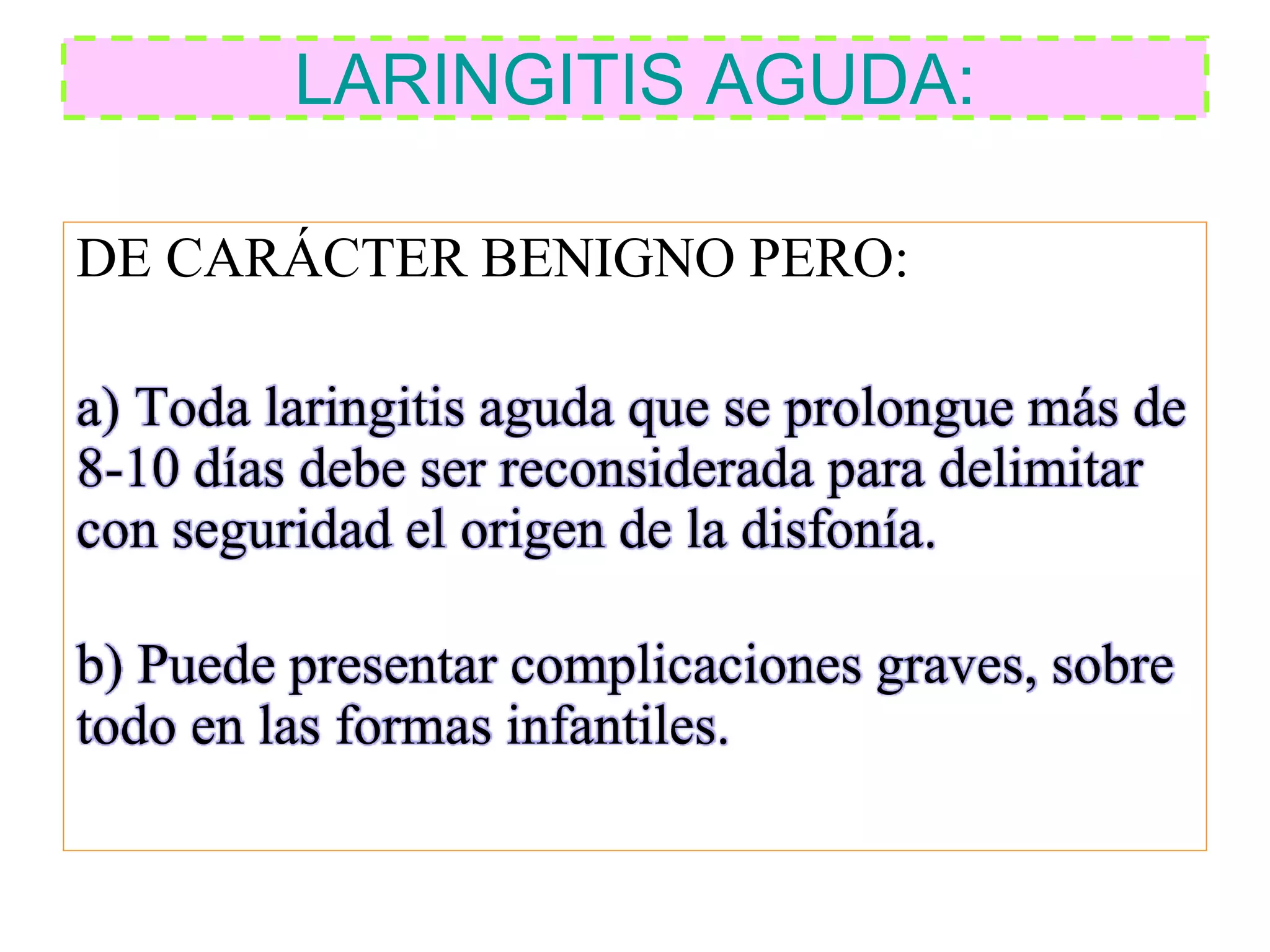 Expo laringitis aguda | PPTX