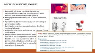PARAFILIAS - MEDICINA LEGAL | PPTX