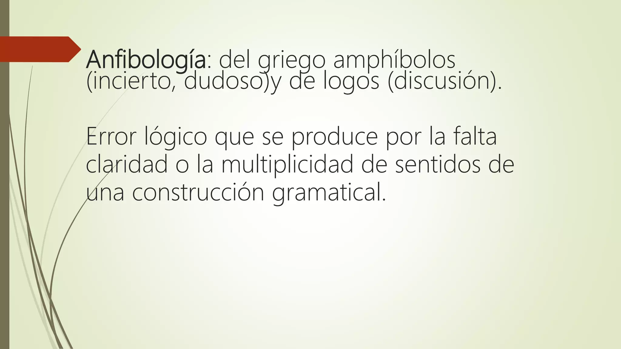 vicios del lenguaje: anfibología y cacofonía | PPTX