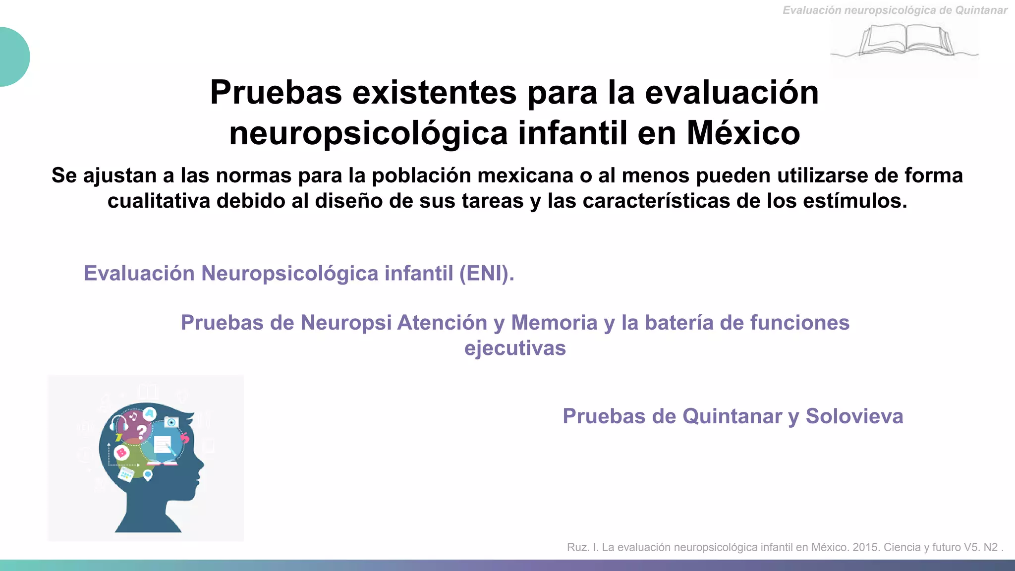 Evaluación neuropsicológica de Quintanar y Solovieva | PPTX | Brain and ...
