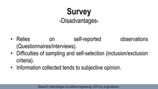 Research Methodologies for software engineering | PPTX