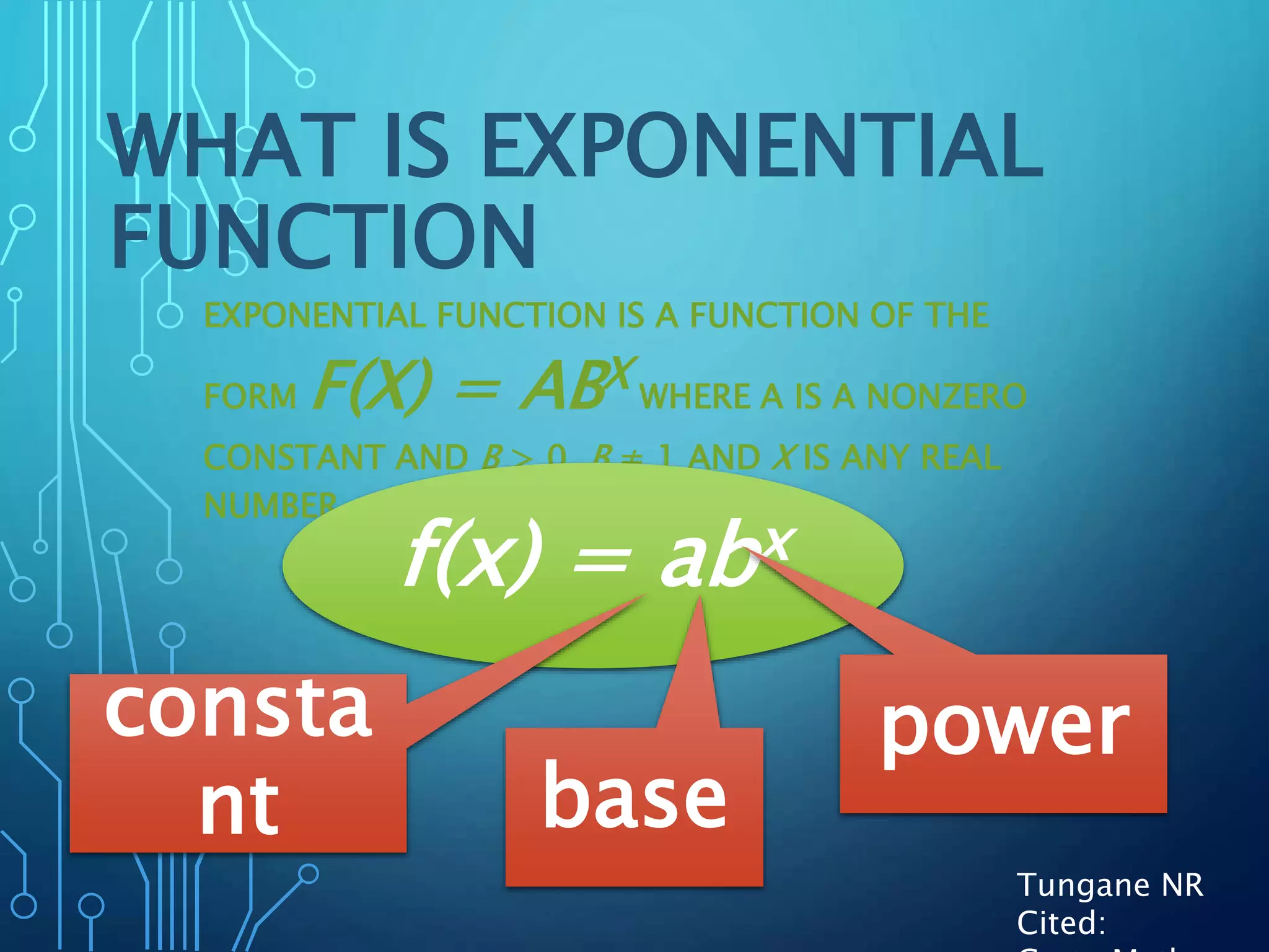 Basic Exponent Definition | PPTX