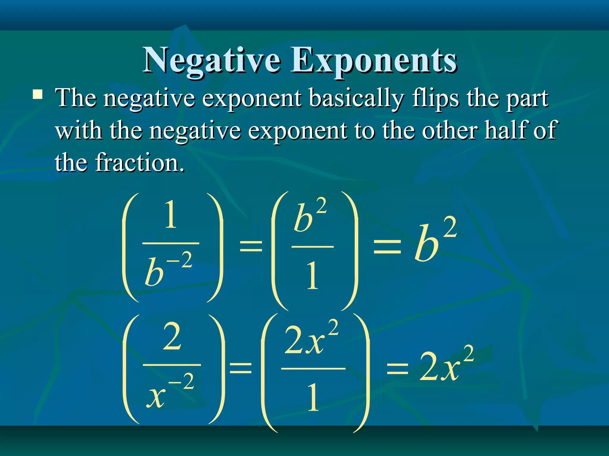 Exponent 2 | PPT