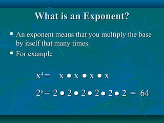 Exponent 2 | PPT