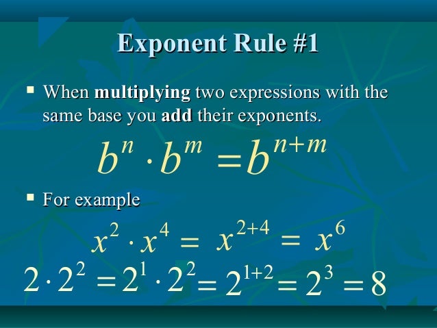 Exponent 2