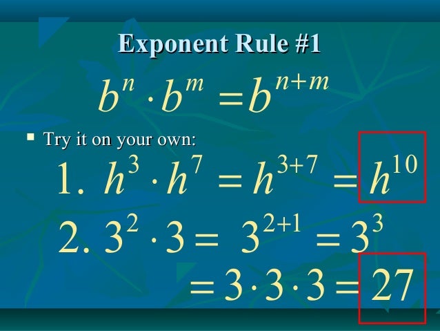 Exponent 2