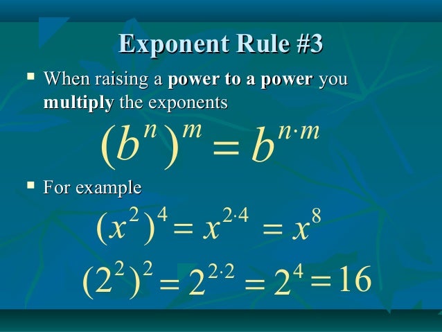 Exponent 2
