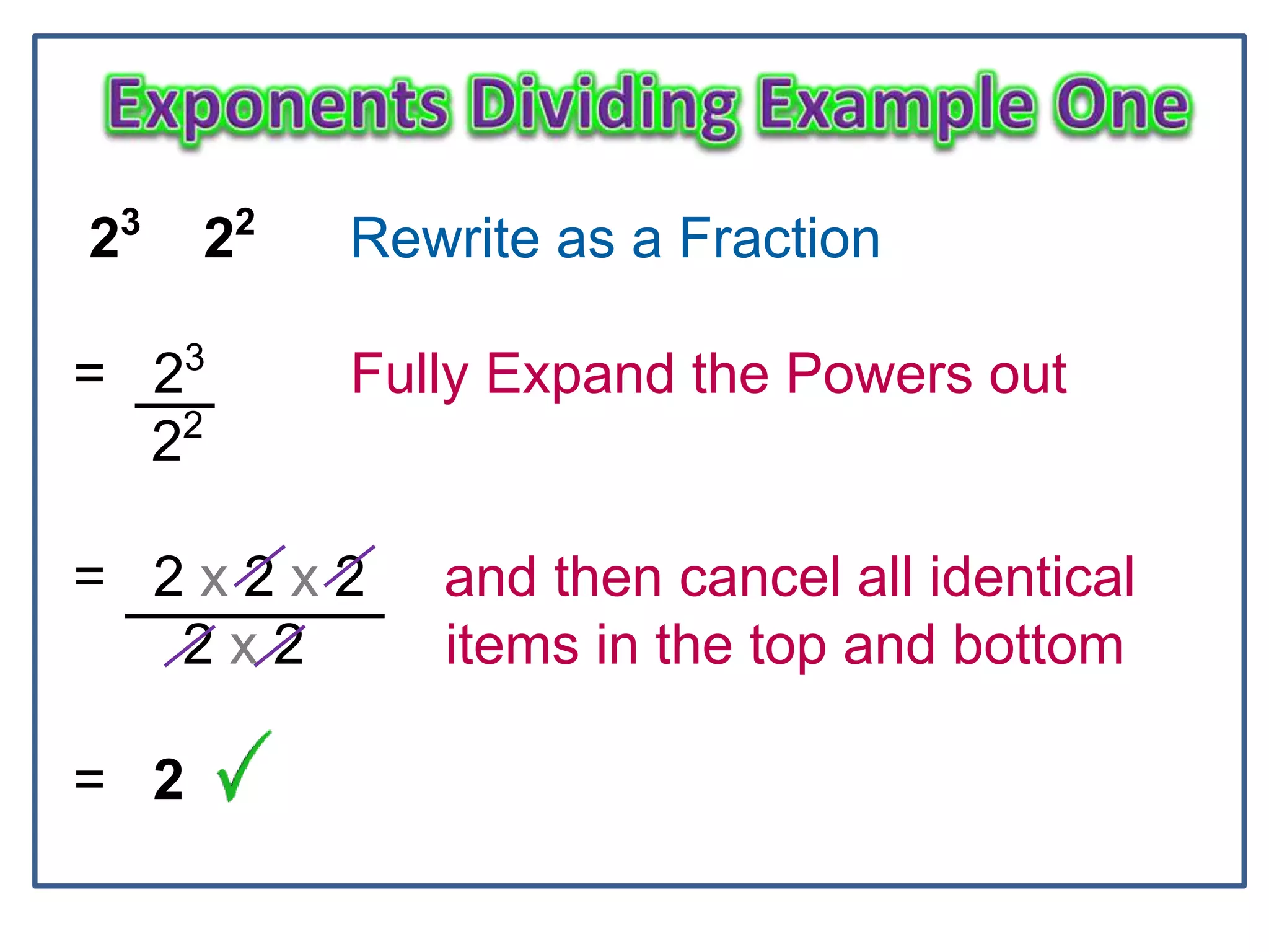 Dividing Exponents | PPTX