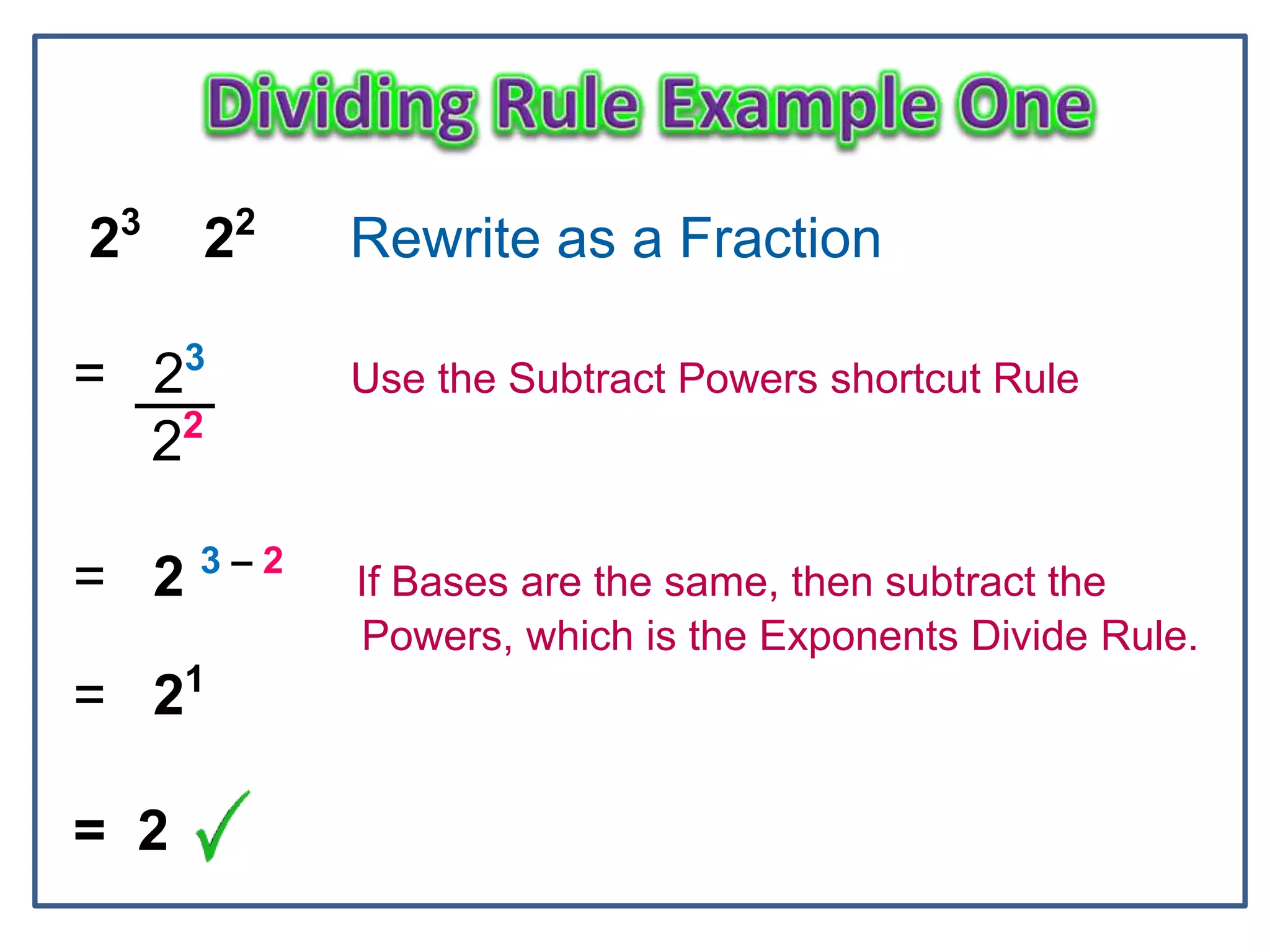 Dividing Exponents | PPTX
