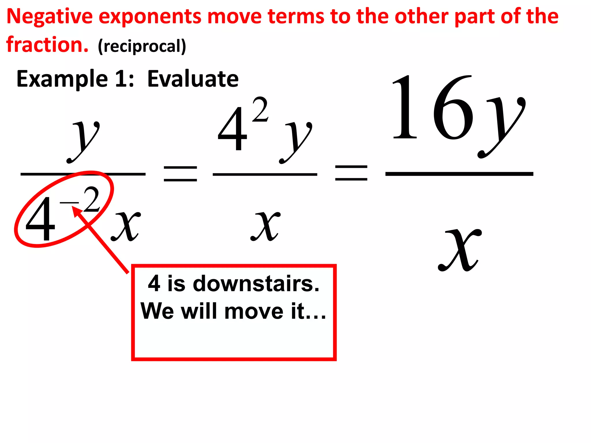 Exponent exercises | PPT