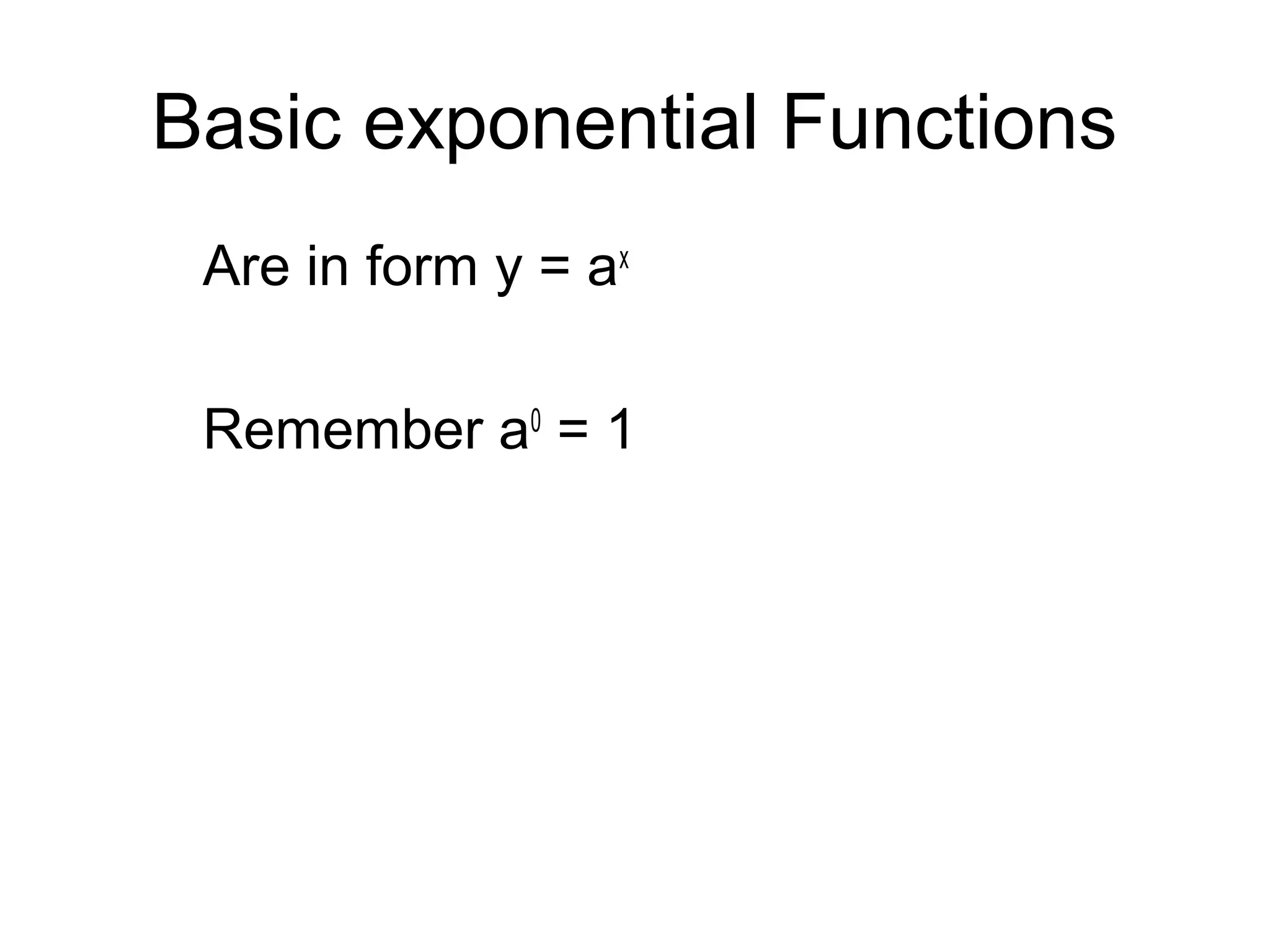Exponential and logarithmic graphs | PPT