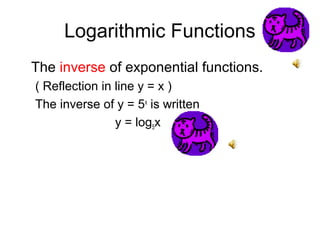 Exponential and logarithmic graphs | PPT
